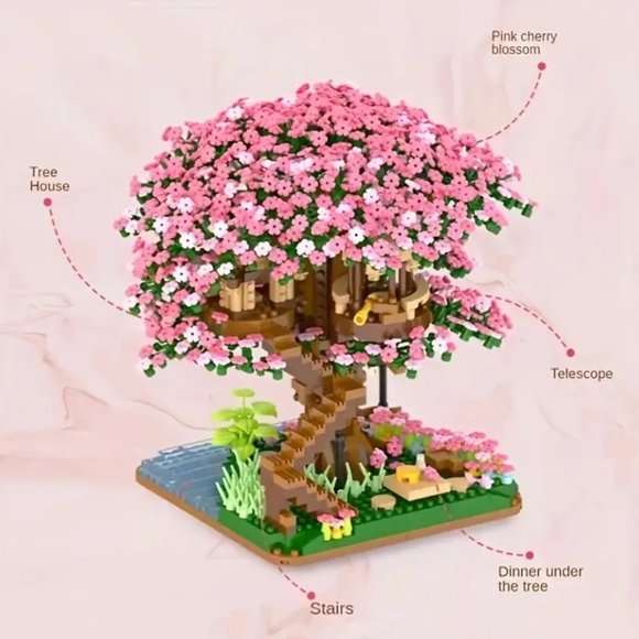 Toys | Building Blocks Micro Bricks Cherry Blossom Tree Nip | Poshmark